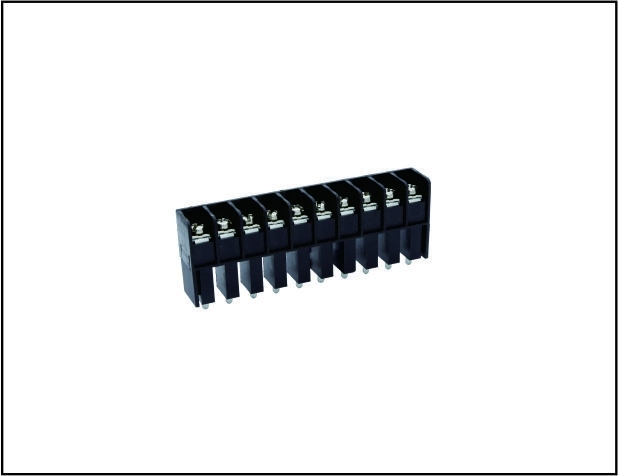 30A 600V Terminal Power Block M4 Screw 9.525mm Pitch PBT / UL94-V0 / PA66 Brass