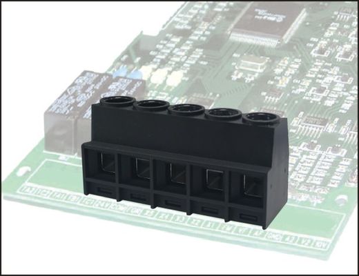 M4 Screw PCB Mount Terminal Block PA66 Brass Copper Steel 12.7 Pitch